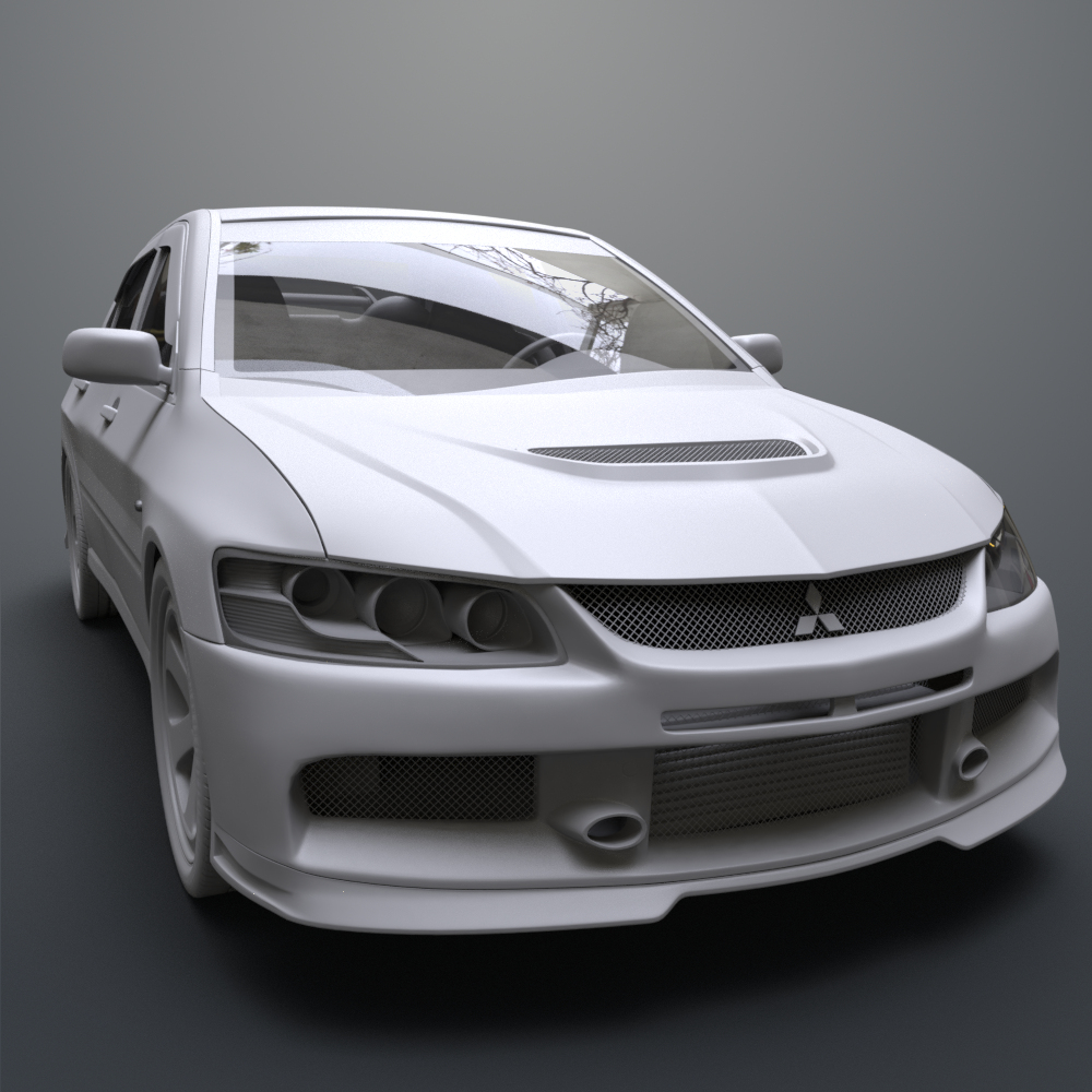3D mitsubishi lancer evolution model - TurboSquid 1297412