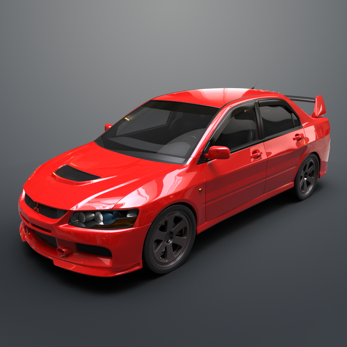 3D mitsubishi lancer evolution model - TurboSquid 1297412