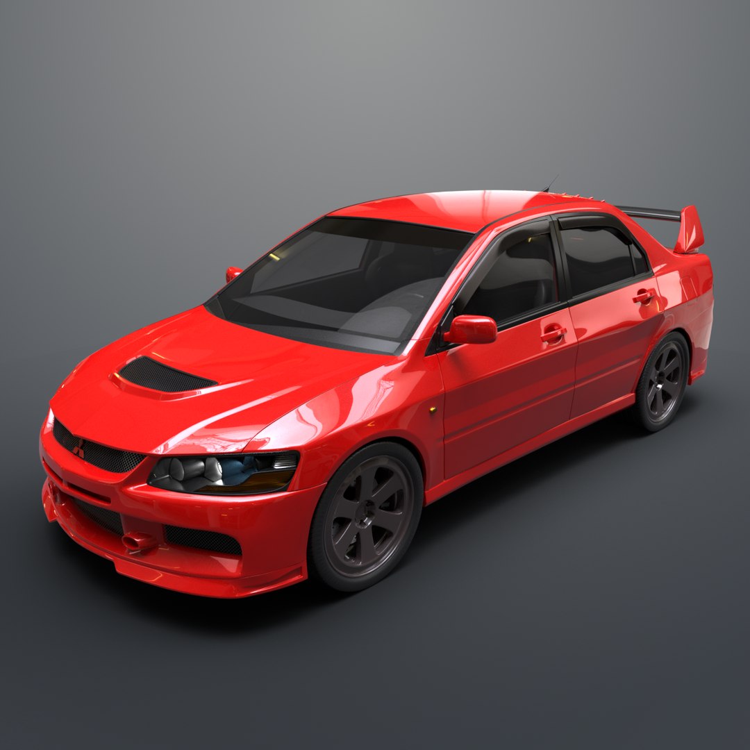 3D mitsubishi lancer evolution model - TurboSquid 1297412