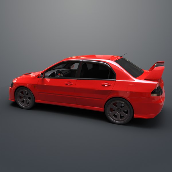3D mitsubishi lancer evolution model - TurboSquid 1297412