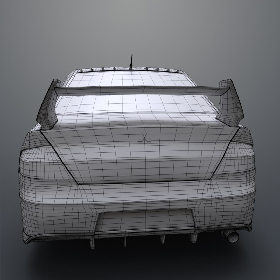 3D mitsubishi lancer evolution model - TurboSquid 1297412