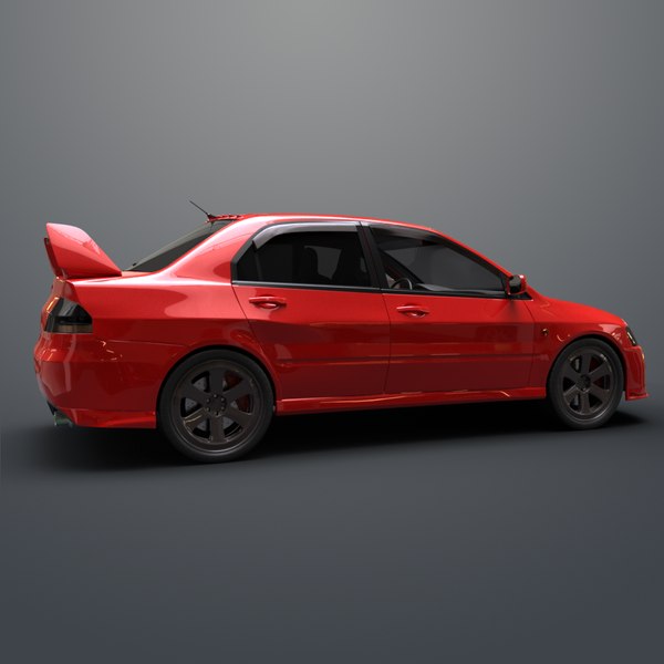 3D mitsubishi lancer evolution model - TurboSquid 1297412