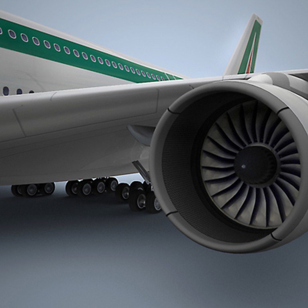3d Airbus A380 Alitalia