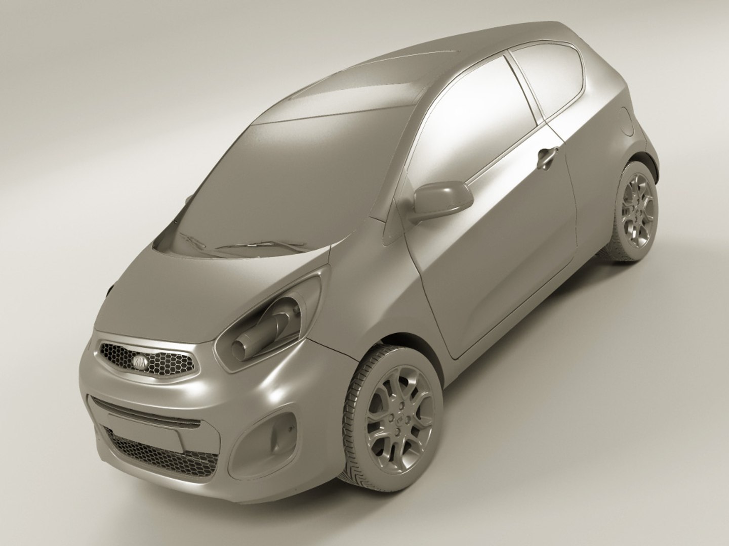 3d Kia Picanto 2012 Model