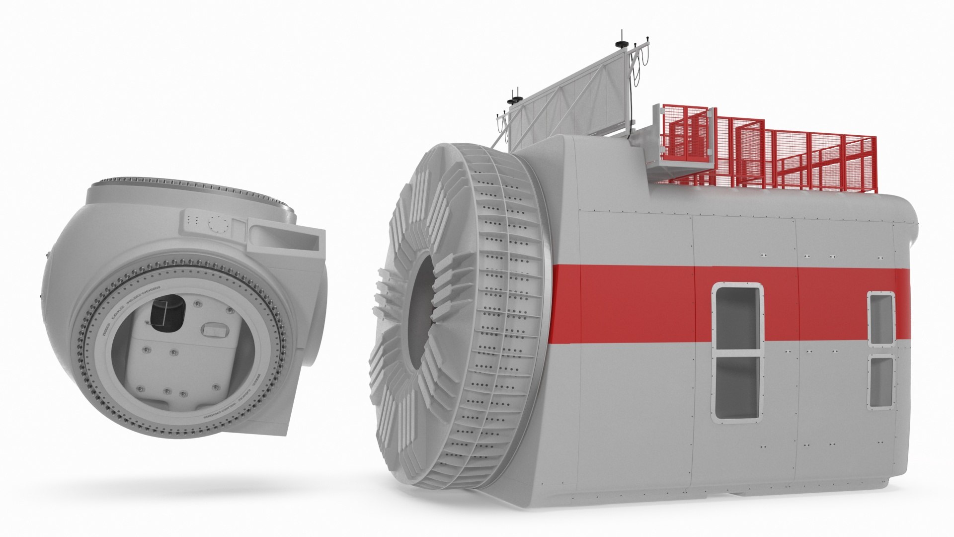 3D Model Nacelle For Offshore Wind Turbine - TurboSquid 2217946