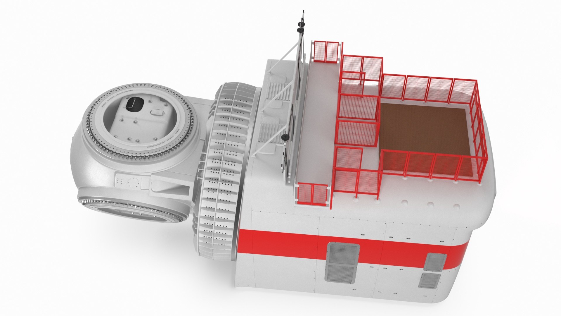 3D Model Nacelle For Offshore Wind Turbine - TurboSquid 2217946