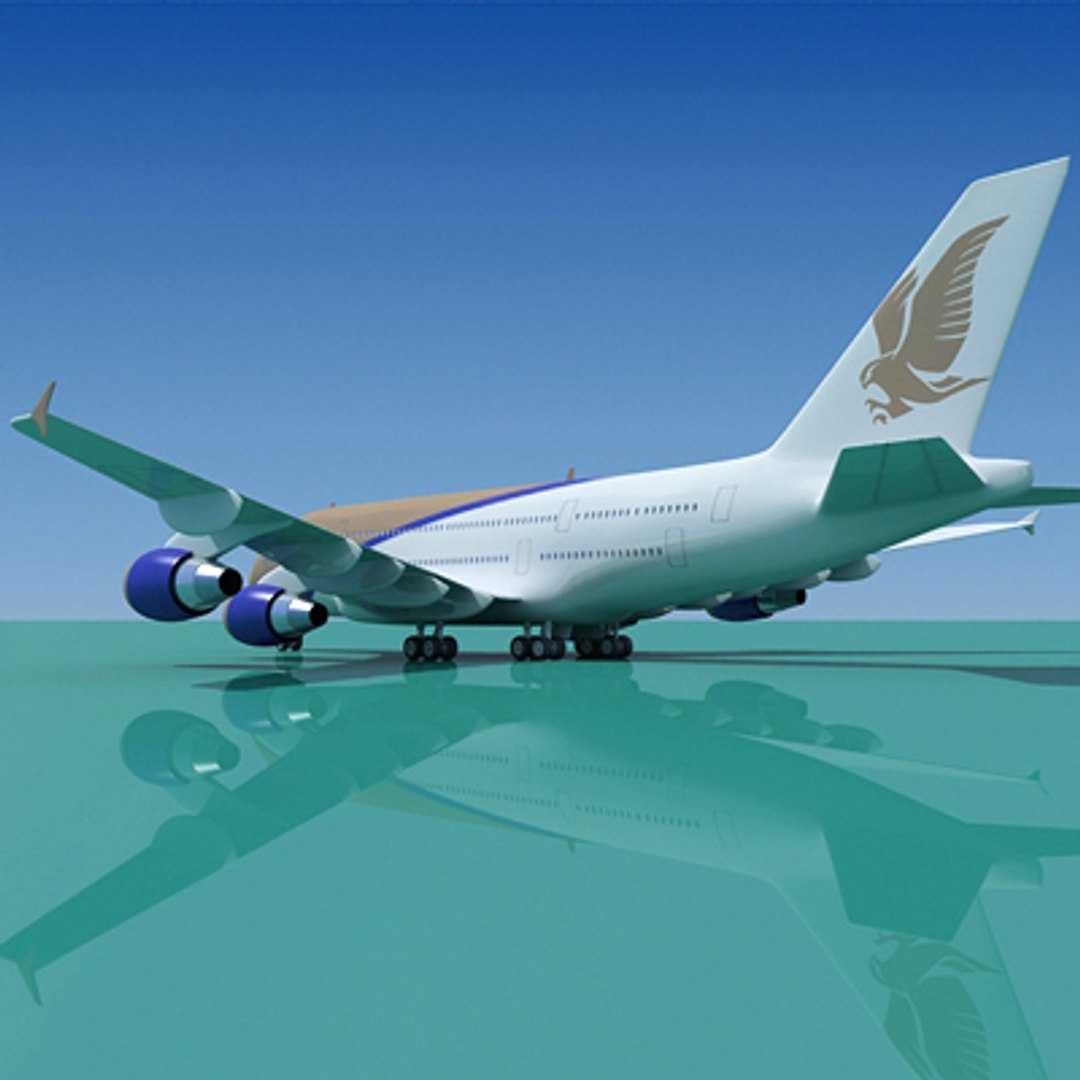 airbus a380 gluf air 3d 3ds
