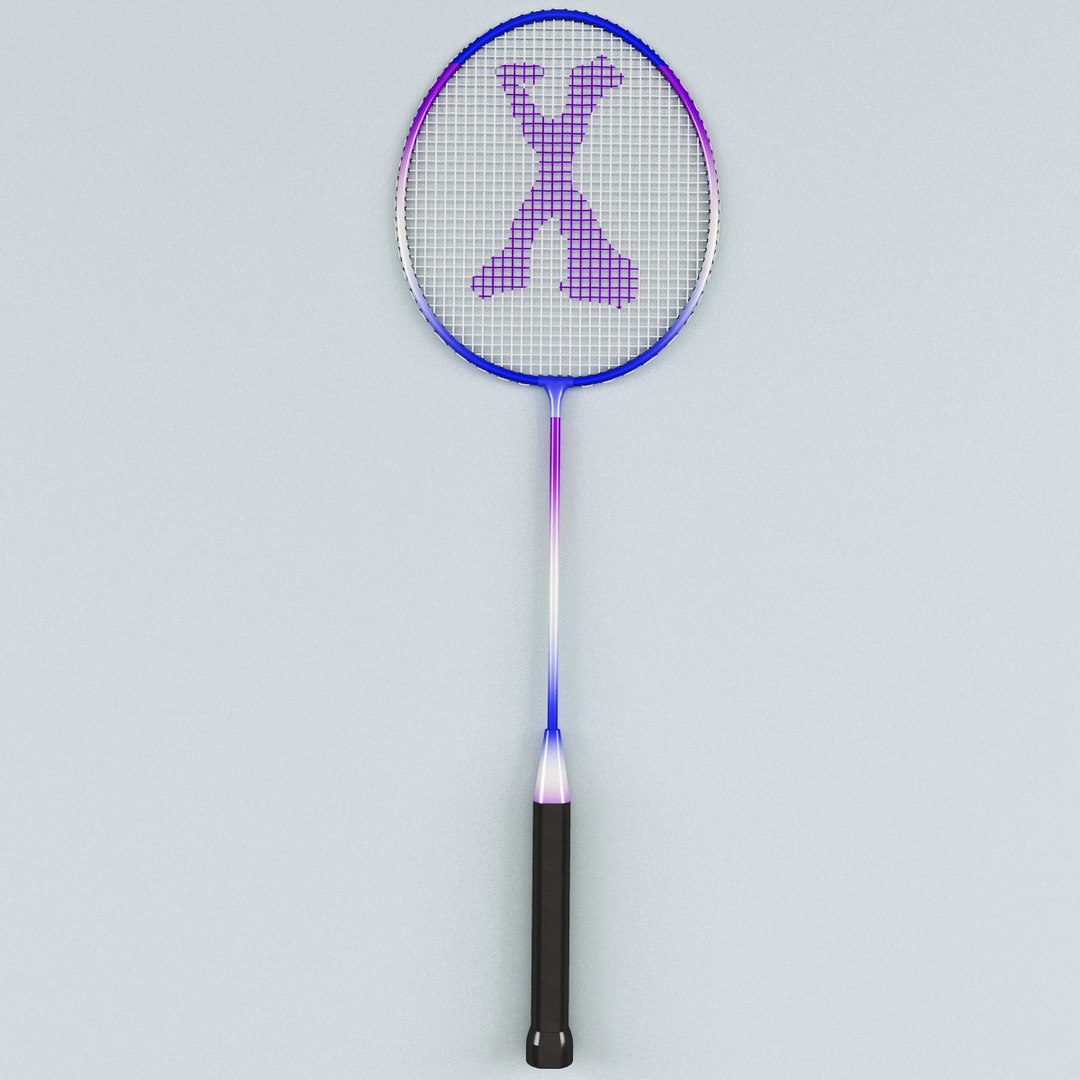 3d Model Of Badminton Racket V2