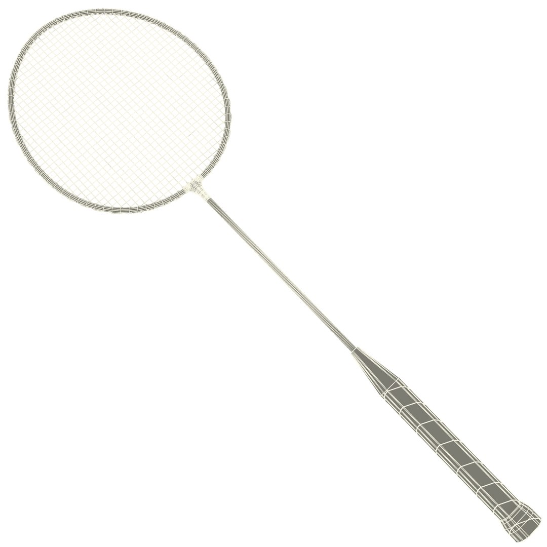 3d Model Of Badminton Racket V2