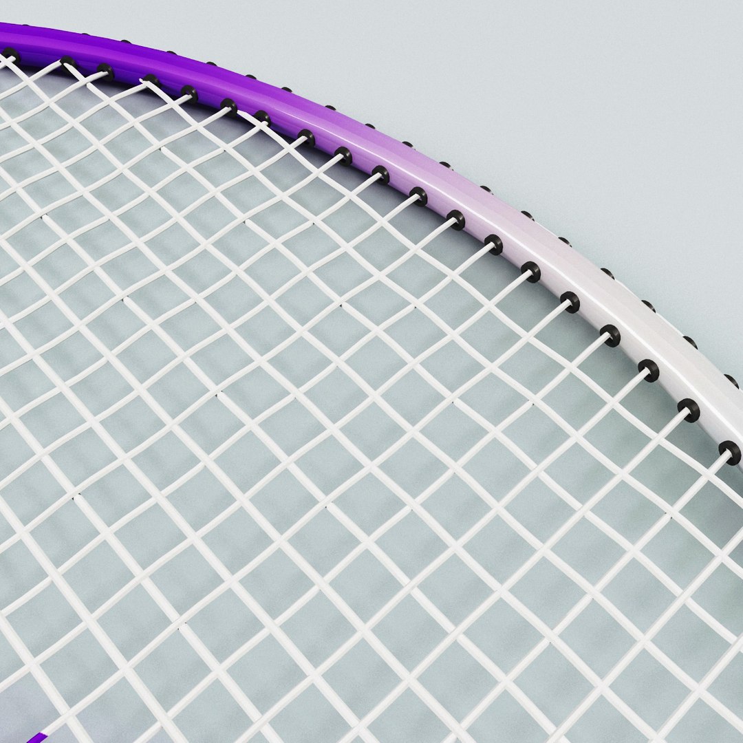 3d Model Of Badminton Racket V2