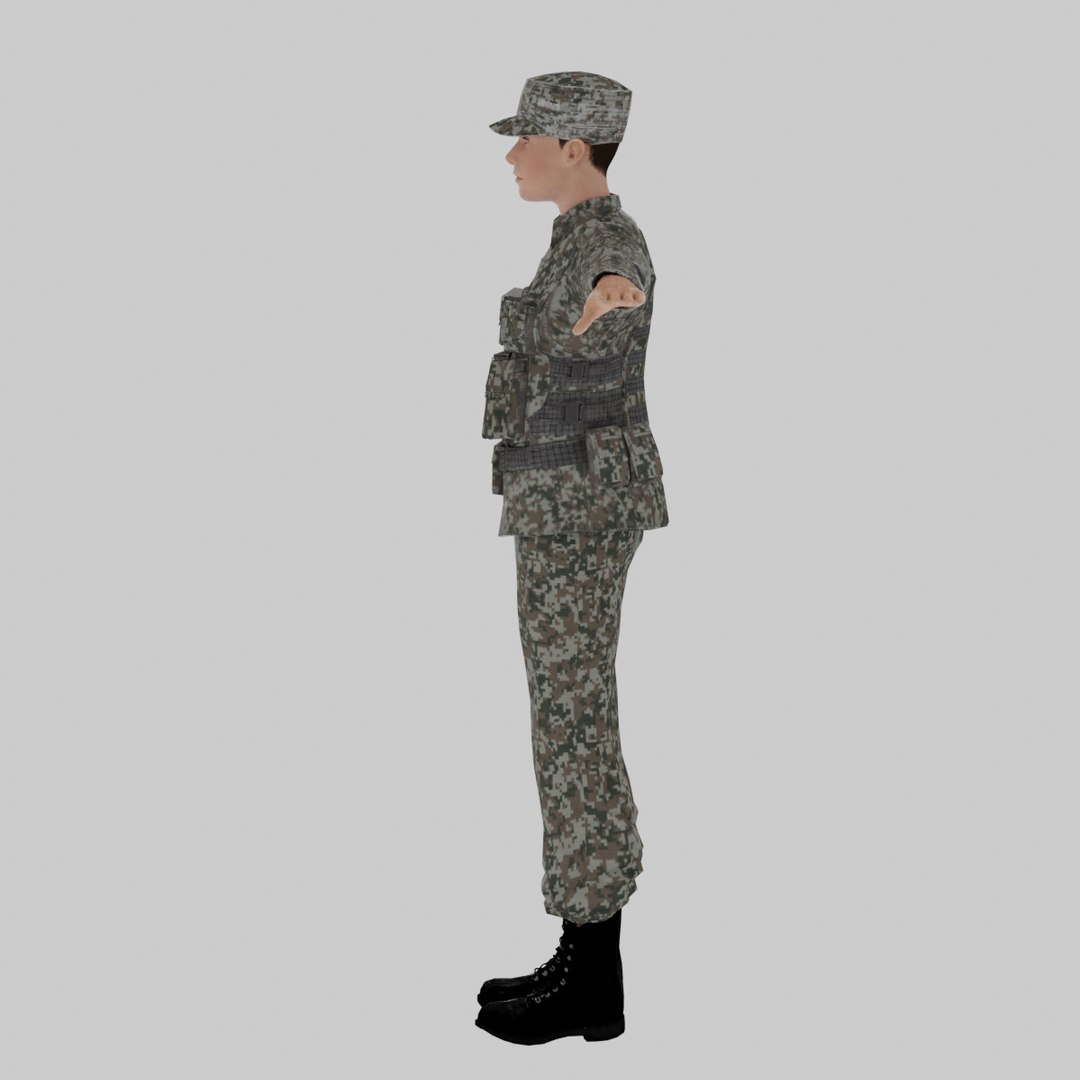 Generic Army Modern Female Soldier 3D Model - TurboSquid 1811920