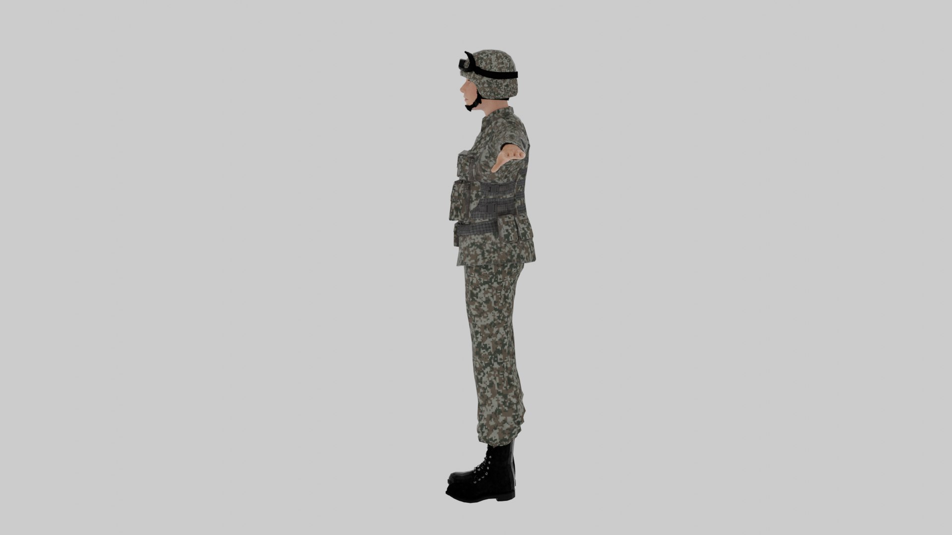 Generic Army Modern Female Soldier 3D Model - TurboSquid 1811920