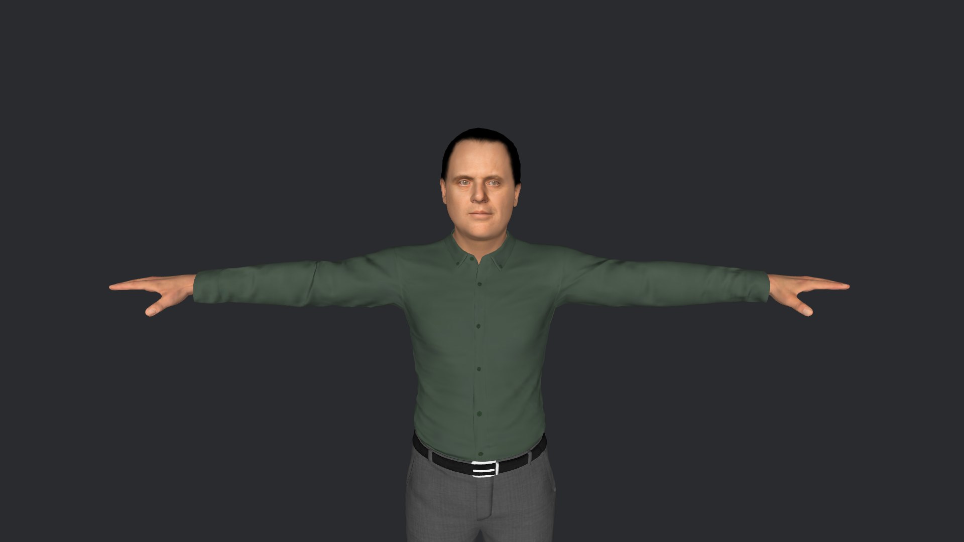 3D Hannibal Lecter Hyper Realistic Full Body Rigged Character Model ...