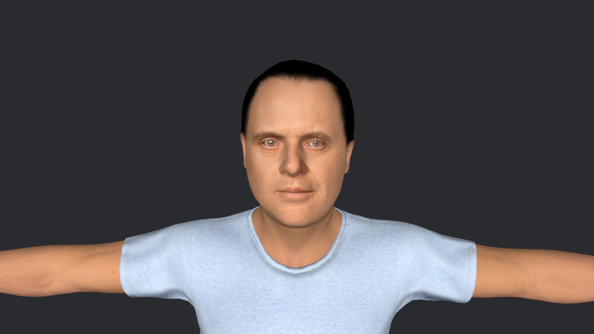 3D Hannibal Lecter Hyper Realistic Full Body Rigged Character Model ...