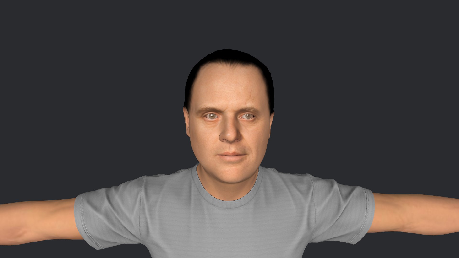 3D Hannibal Lecter Hyper Realistic Full Body Rigged Character model ...