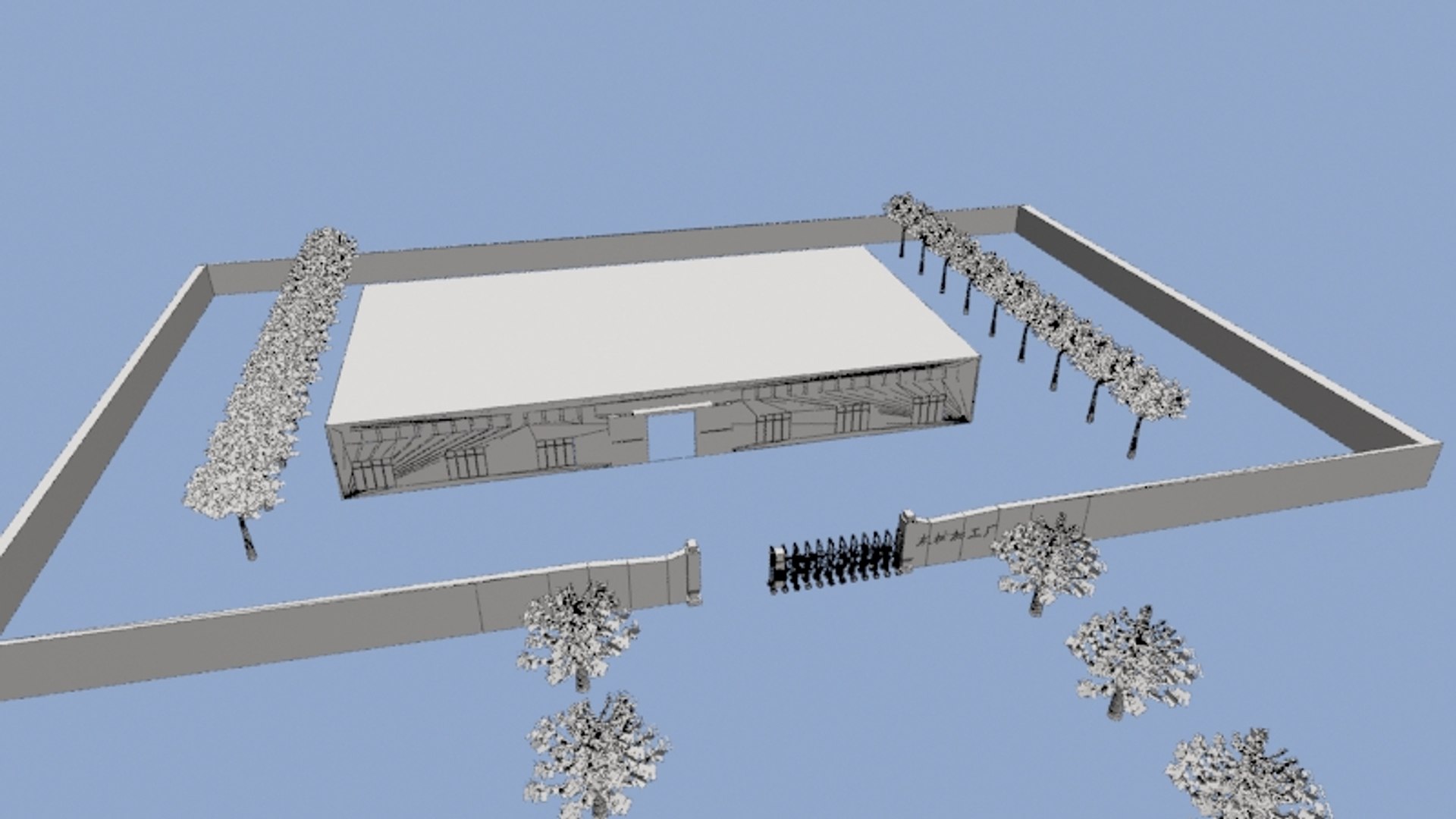3D Chinese Factory Scene - TurboSquid 1545119