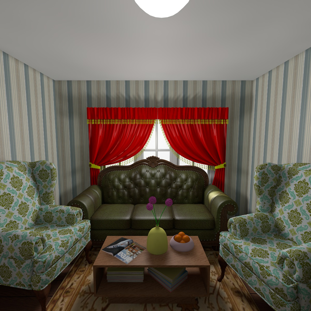 3D Cartoon Living Room Animations - TurboSquid 1385147