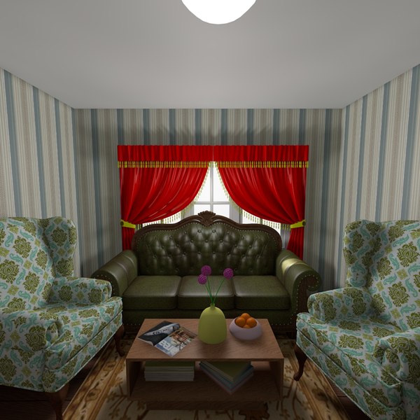 3D cartoon living room animations - TurboSquid 1385147