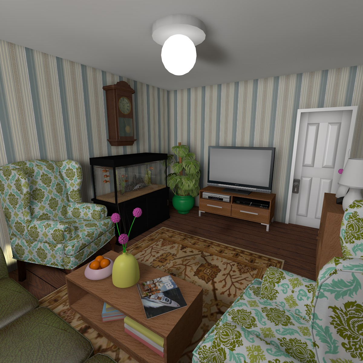 3D cartoon living room animations - TurboSquid 1385147