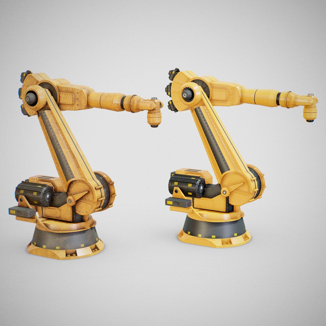 3D Industrial Robotic Arm Bot - TurboSquid 1419396