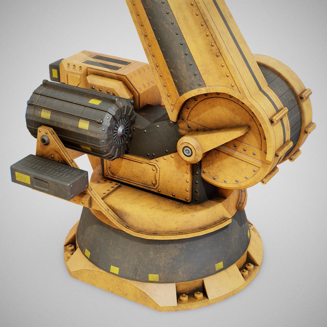 3D Industrial Robotic Arm Bot - TurboSquid 1419396