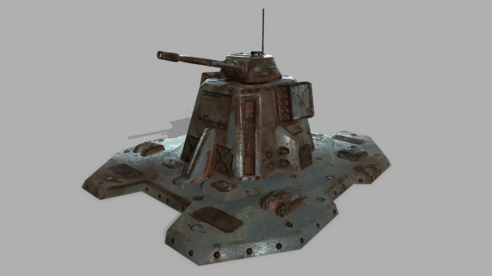 Missile Turret 3D - TurboSquid 1324427