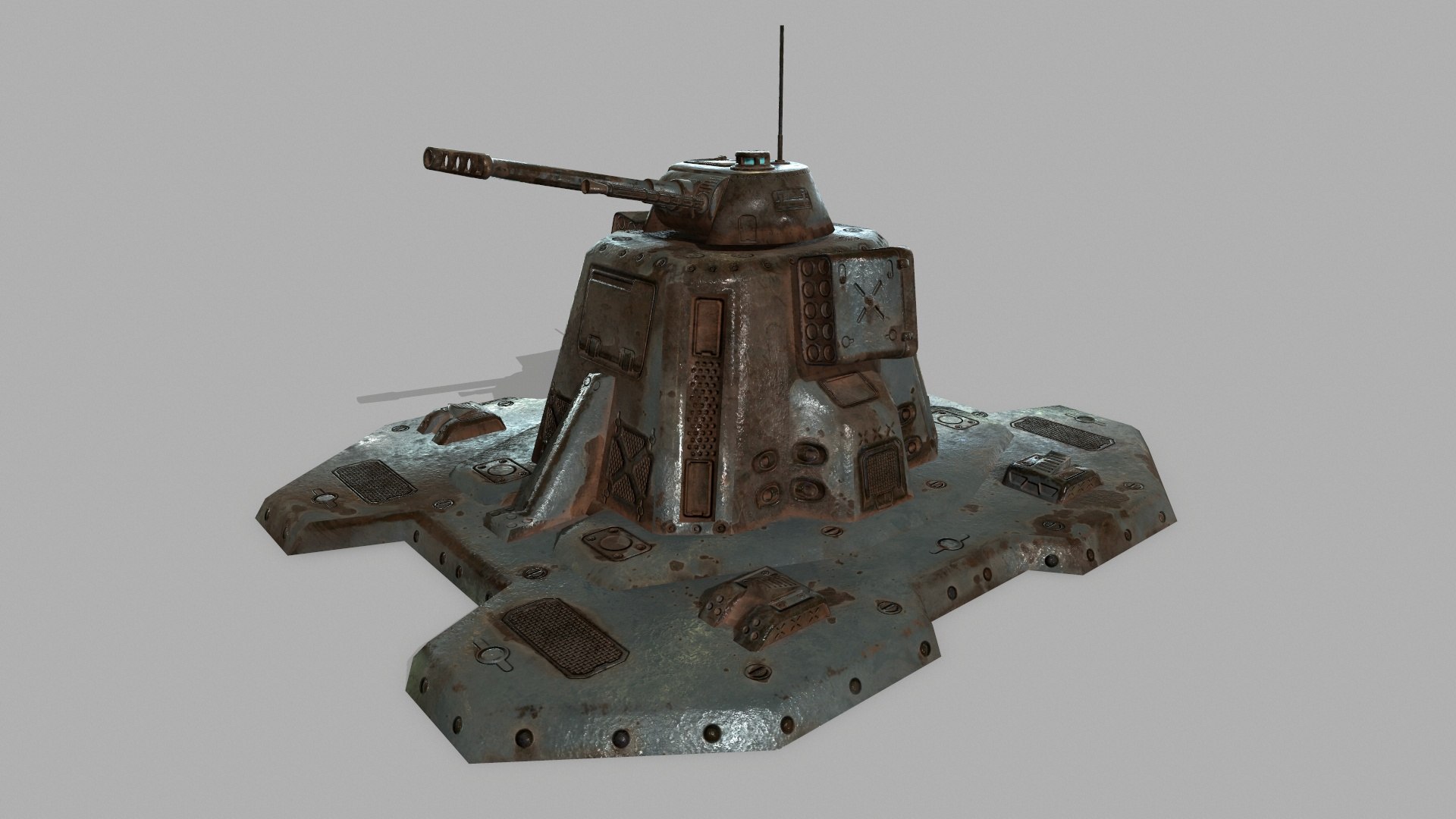Missile Turret 3D - TurboSquid 1324427