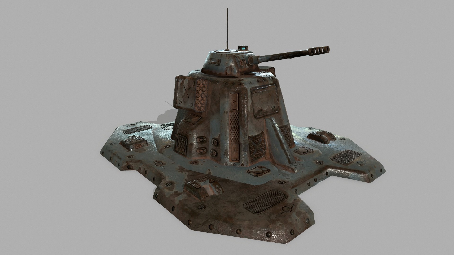 Missile Turret 3D - TurboSquid 1324427