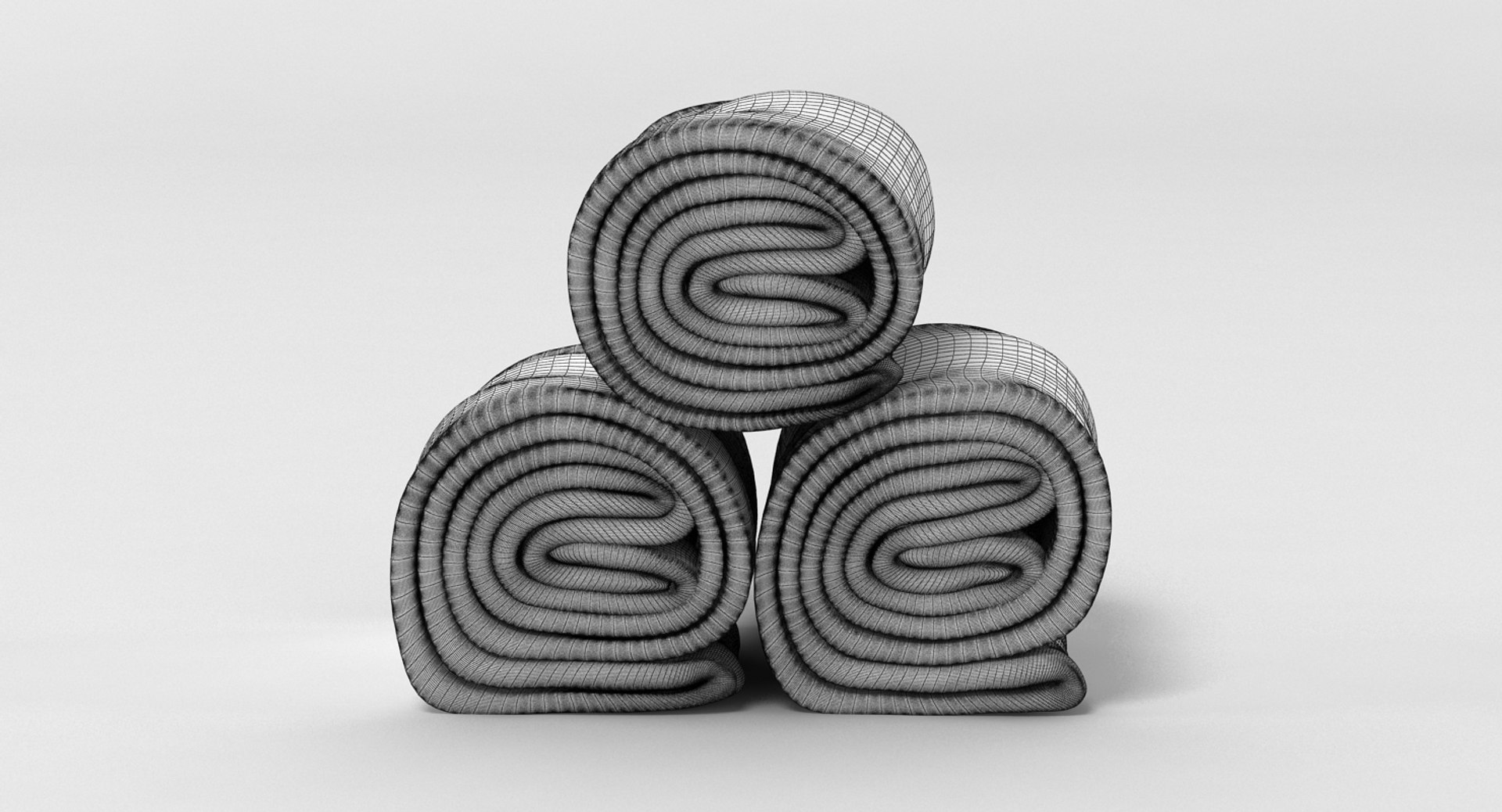 3d model towel rolls