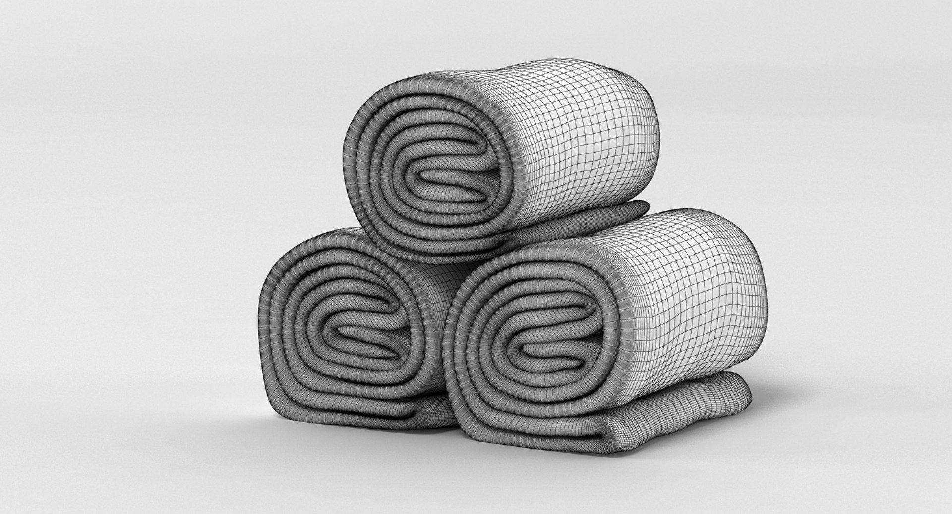 3d model towel rolls