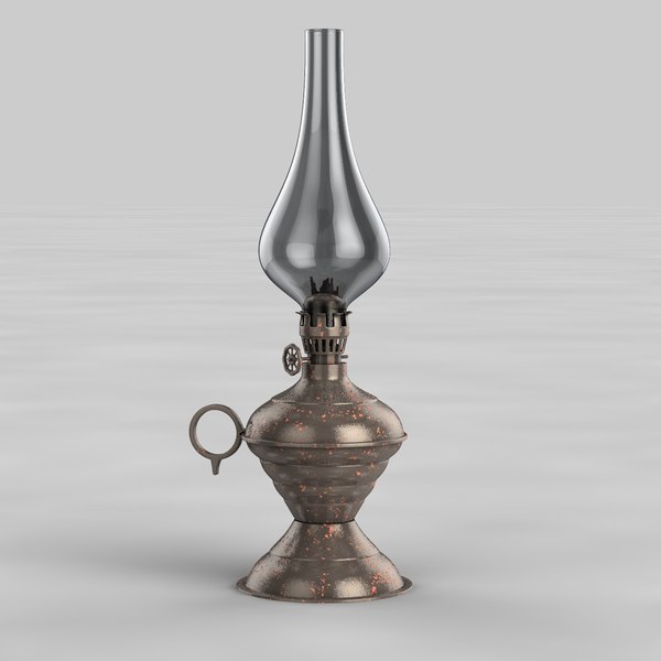 3d antique oil lamp model