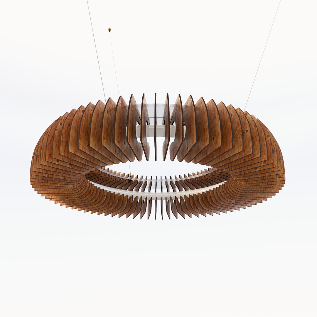 hanko large ceiling light 3d model