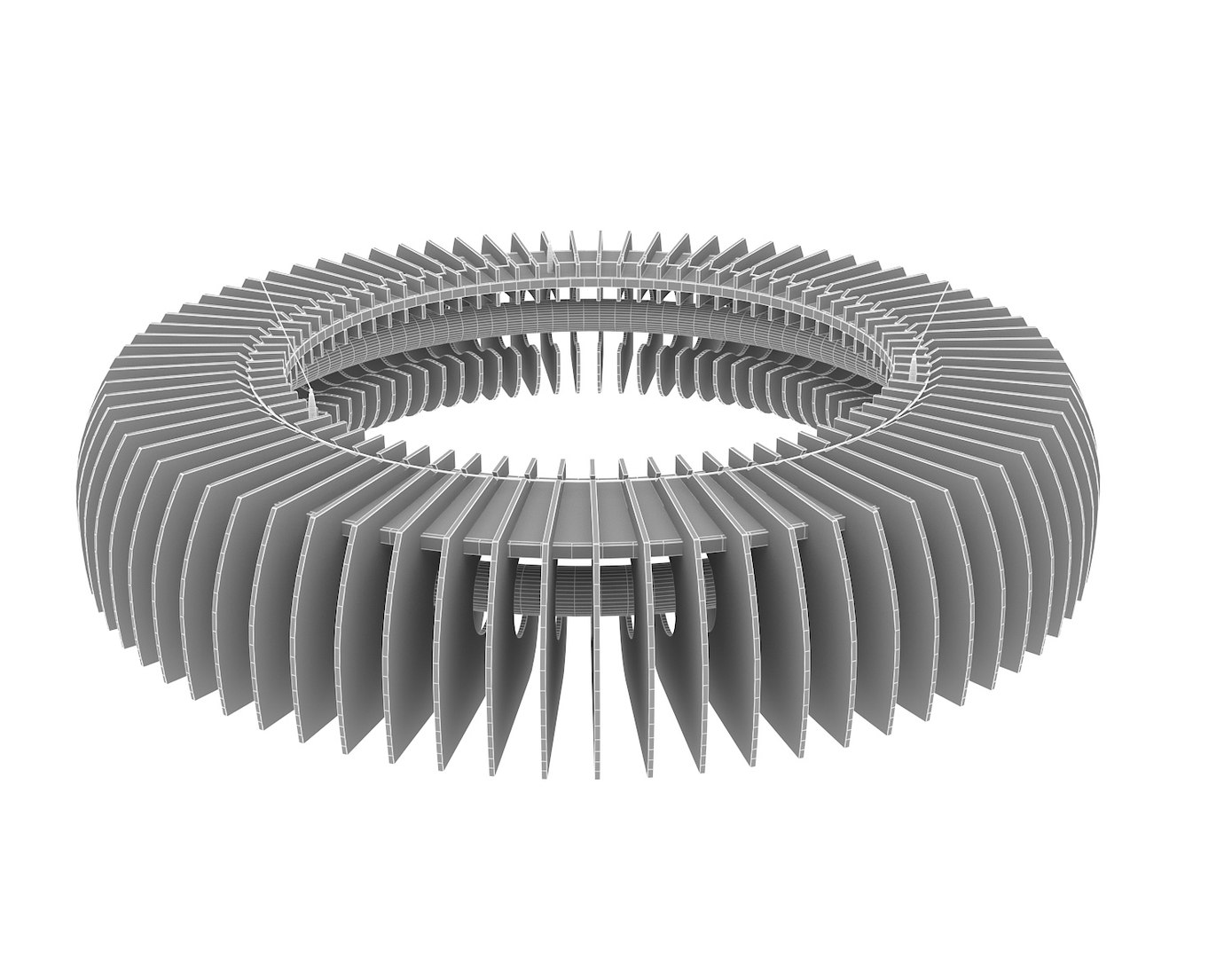 hanko large ceiling light 3d model