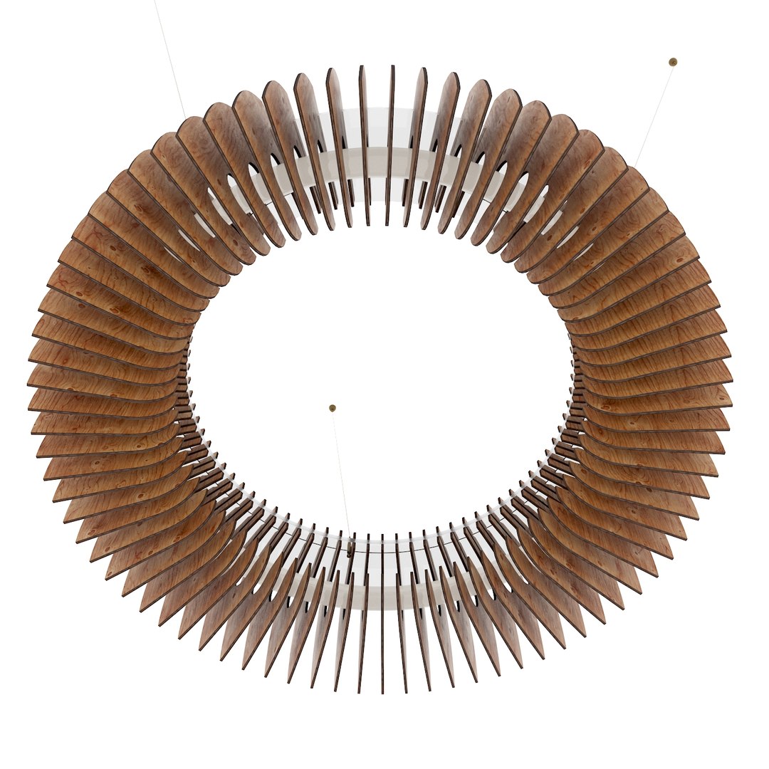 hanko large ceiling light 3d model