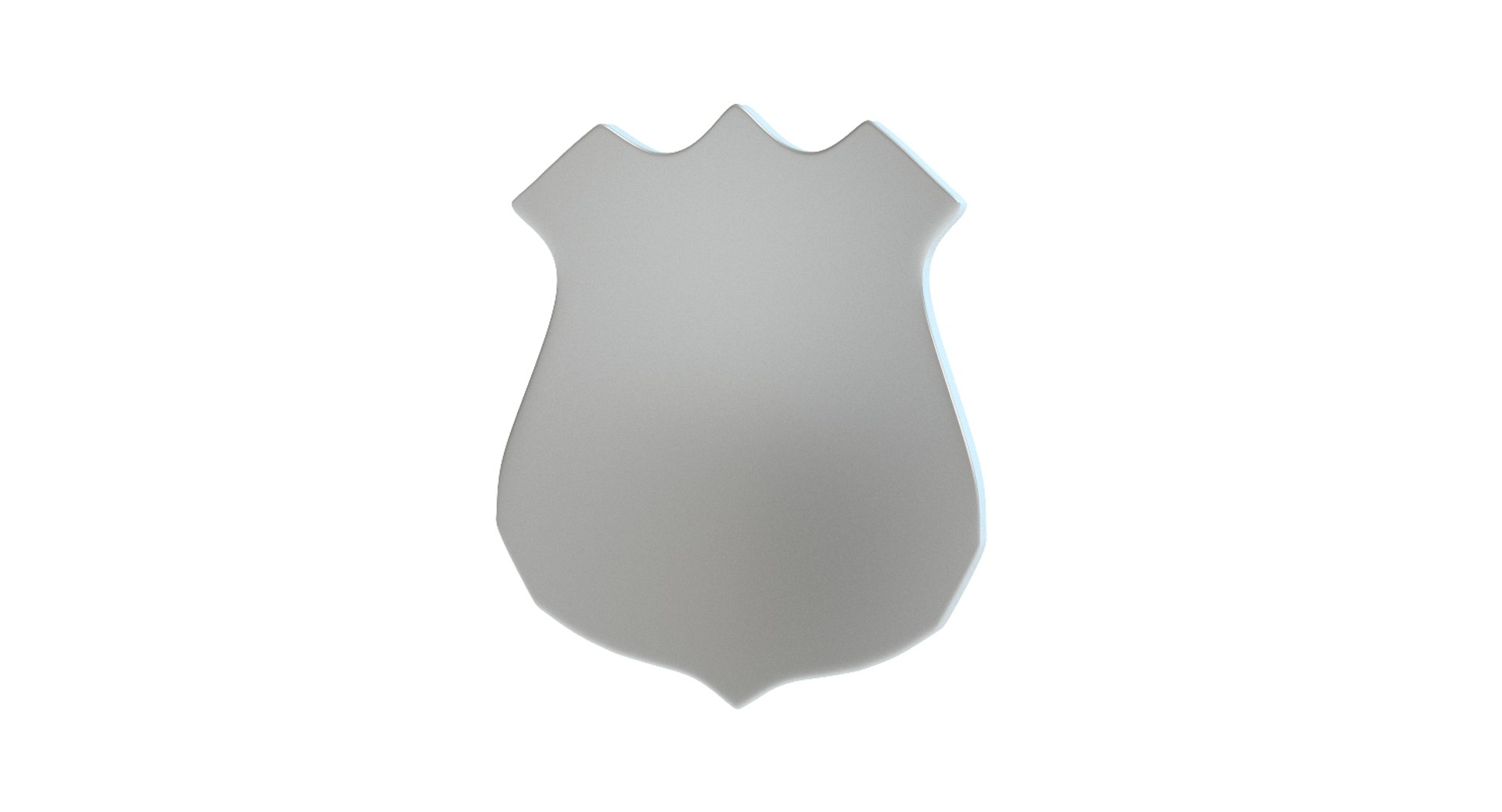 Police Badge 3d Obj