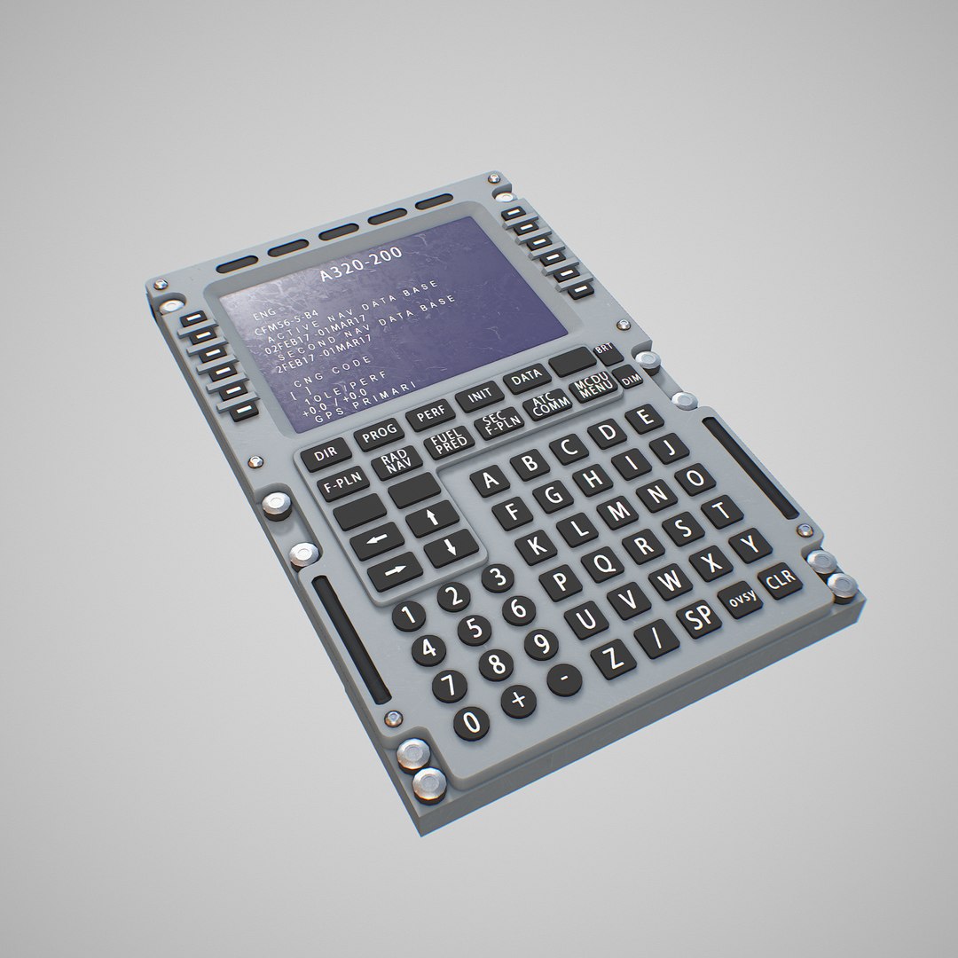 3D Model Multipurpose Control Display Unit - TurboSquid 1383368