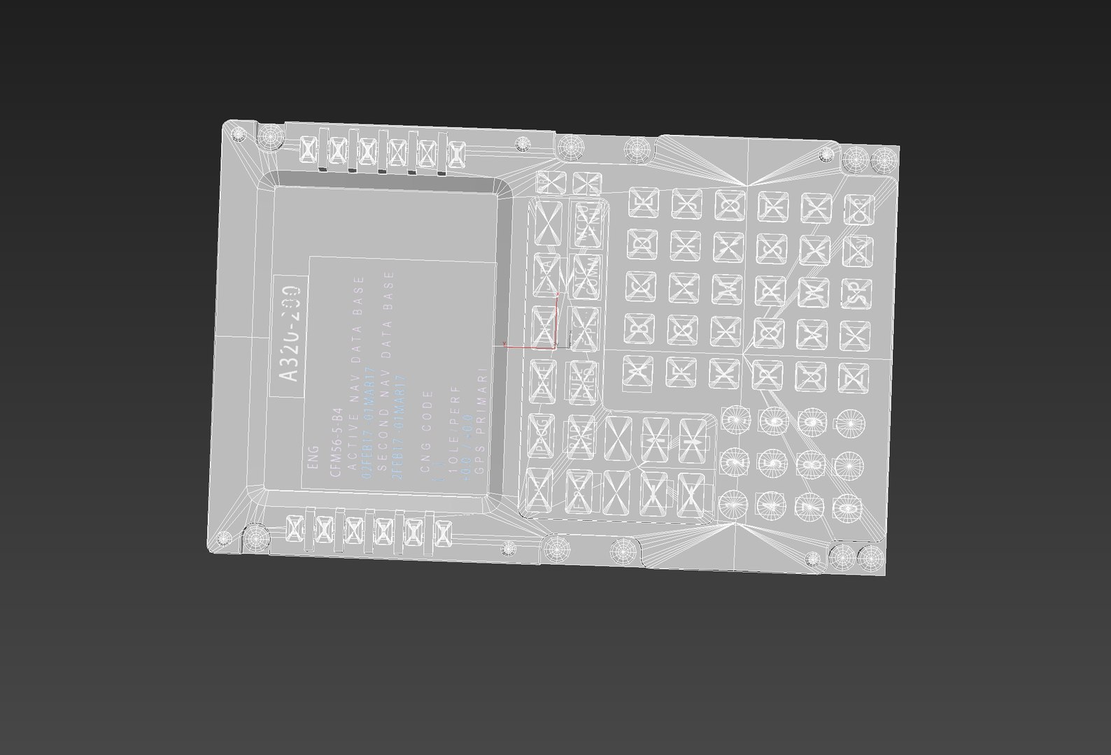 3D Model Multipurpose Control Display Unit - TurboSquid 1383368