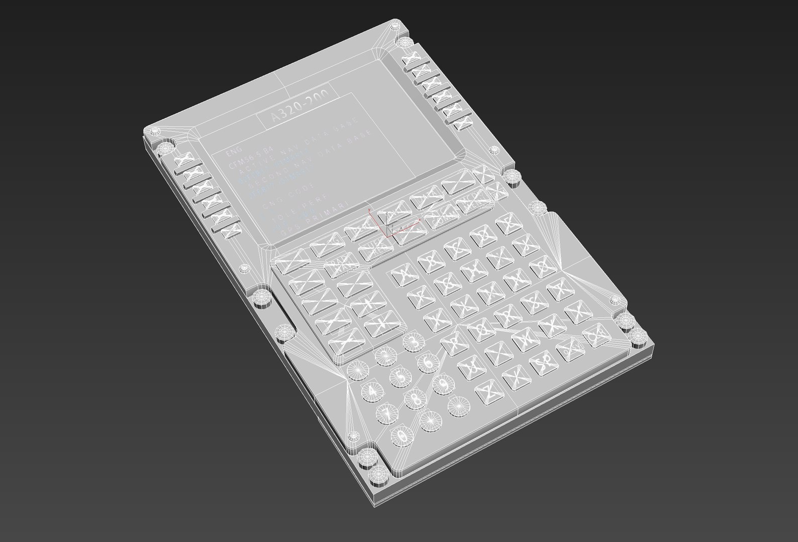 3D Model Multipurpose Control Display Unit - TurboSquid 1383368