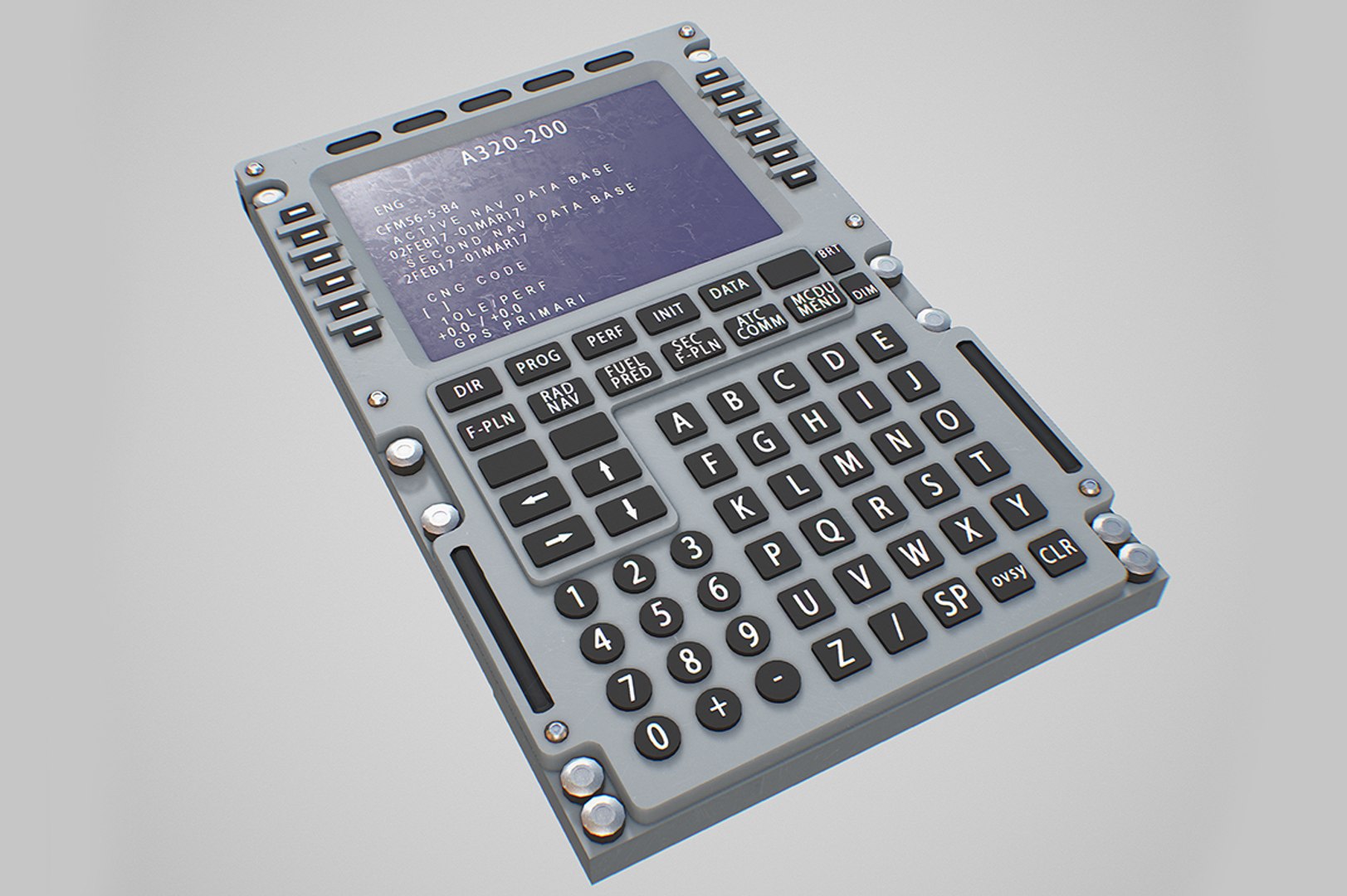 3D Model Multipurpose Control Display Unit - TurboSquid 1383368