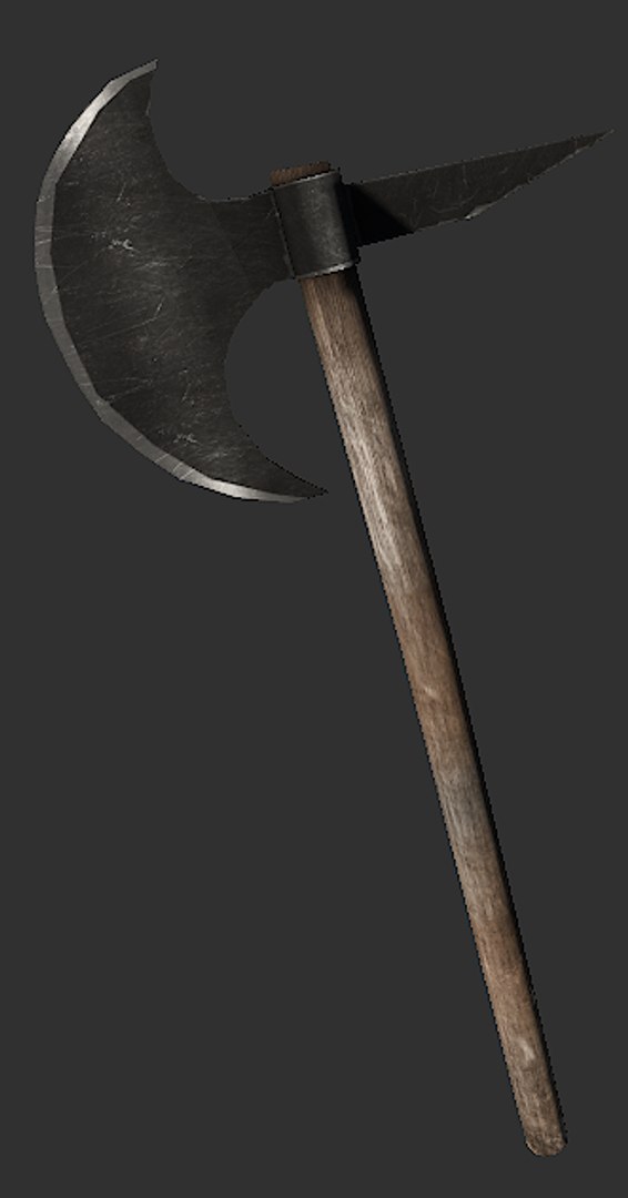 Handed Battle Axe Obj
