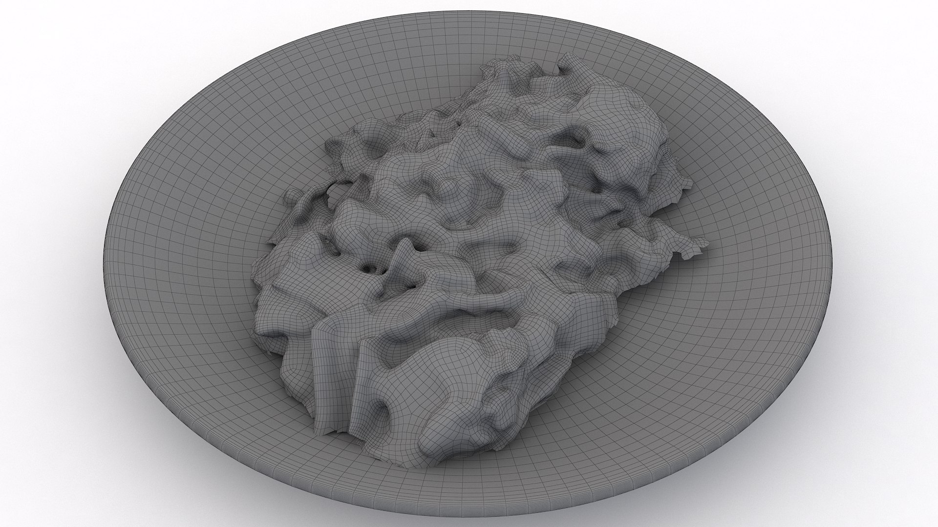 3D Vegetarian Lunch Meal Plate - TurboSquid 1511672