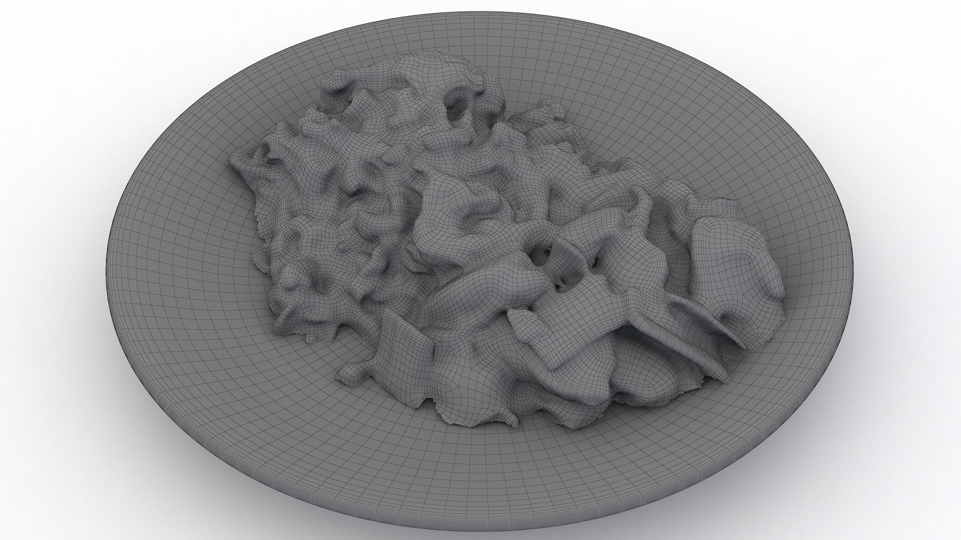 3D Vegetarian Lunch Meal Plate - TurboSquid 1511672