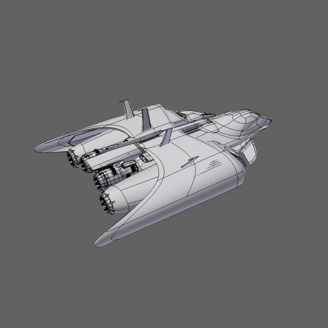Spaceship 3d Blend