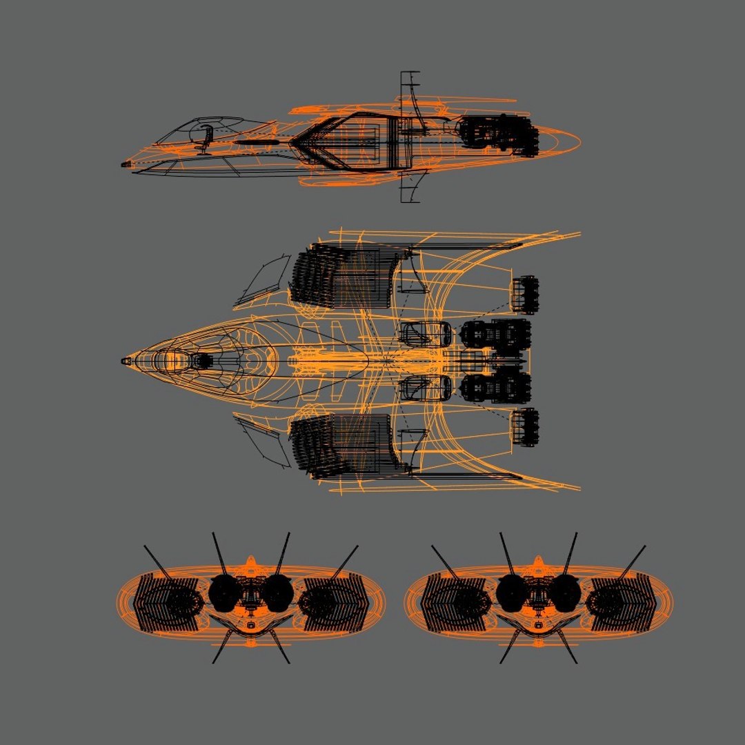 Spaceship 3d Blend