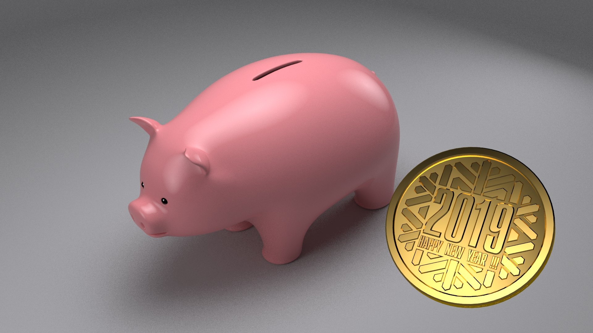 3D Cartoon Pig Box 2019 - TurboSquid 1345810