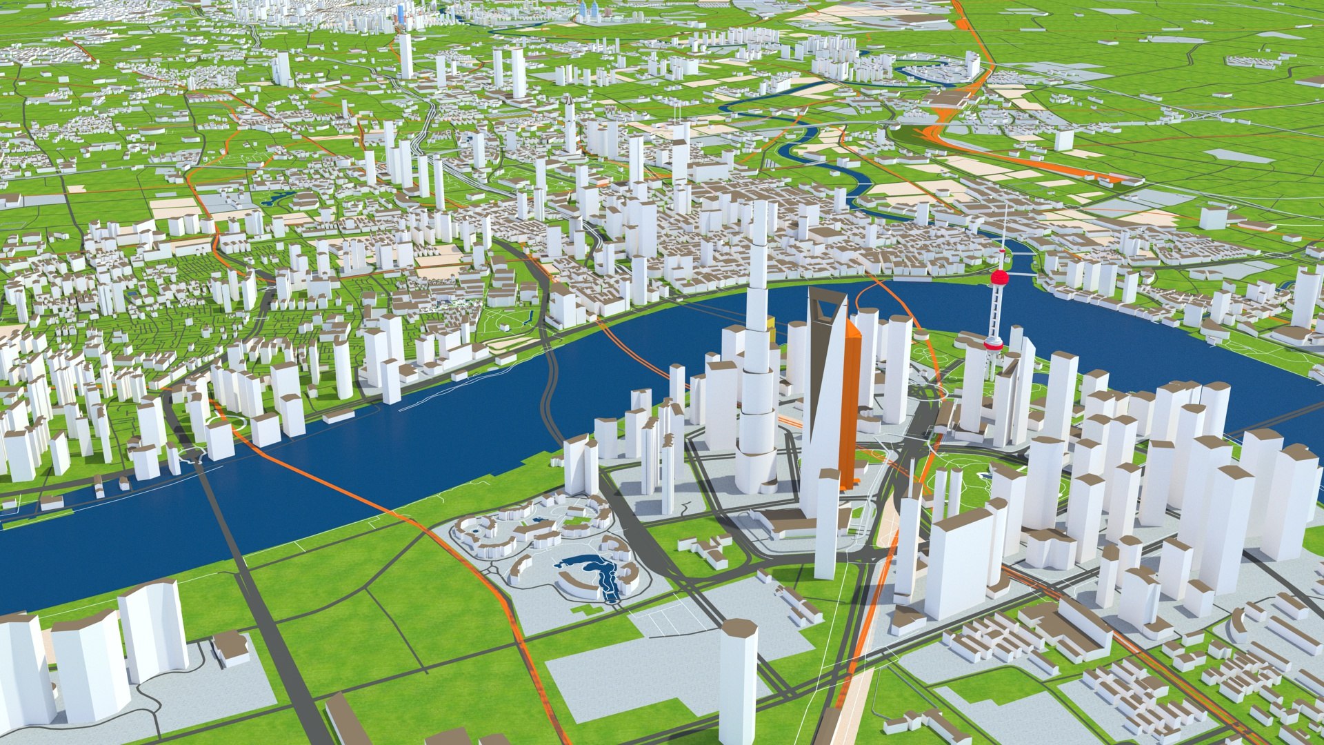 Shanghai City 3D Model - TurboSquid 1592229