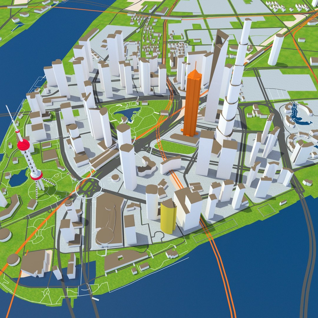 Shanghai City 3D Model - TurboSquid 1592229