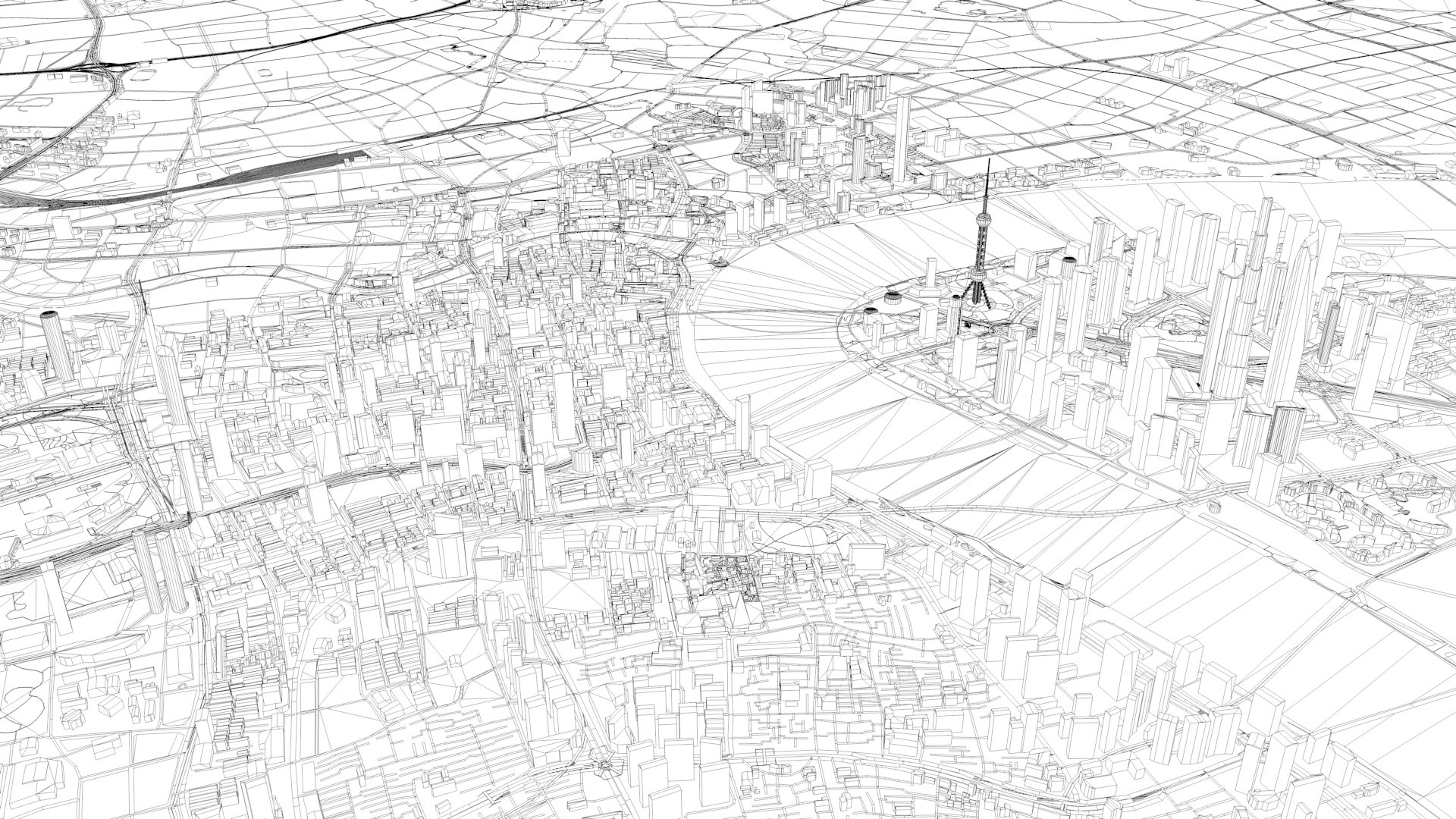 Shanghai City 3D Model - TurboSquid 1592229