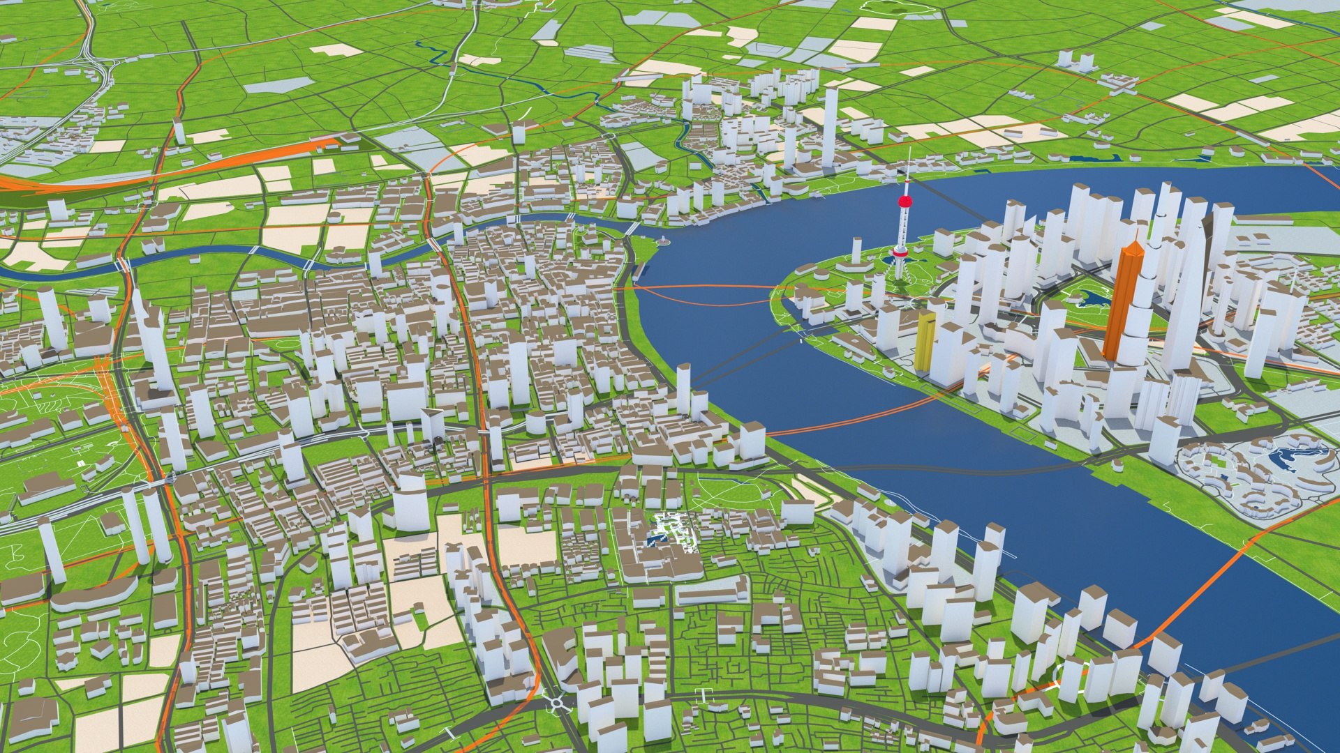 Shanghai City 3D Model - TurboSquid 1592229