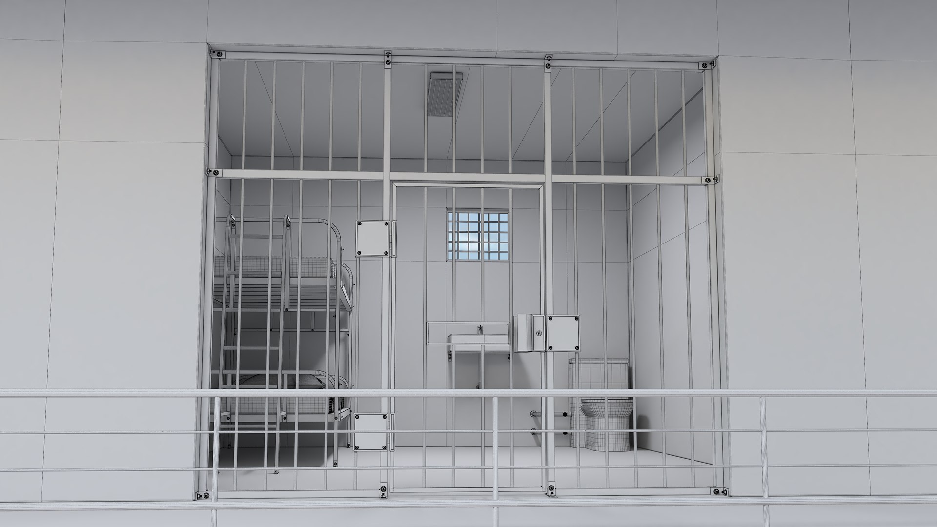 3D Model Prison - High Detail - TurboSquid 2257861